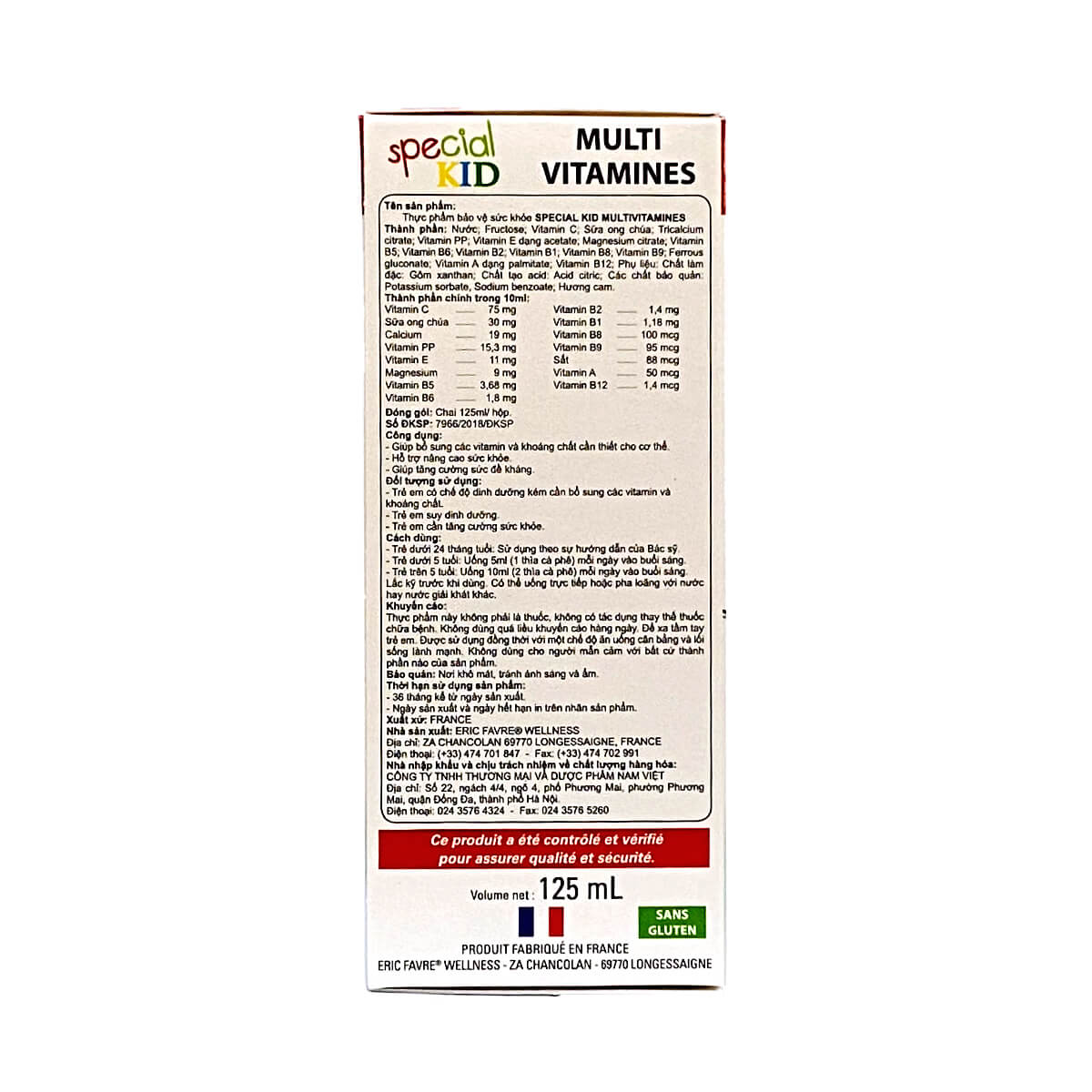 SKid Multi vitamins Orange flavour 125ml syrup - Dược phẩm Huỳnh Gia