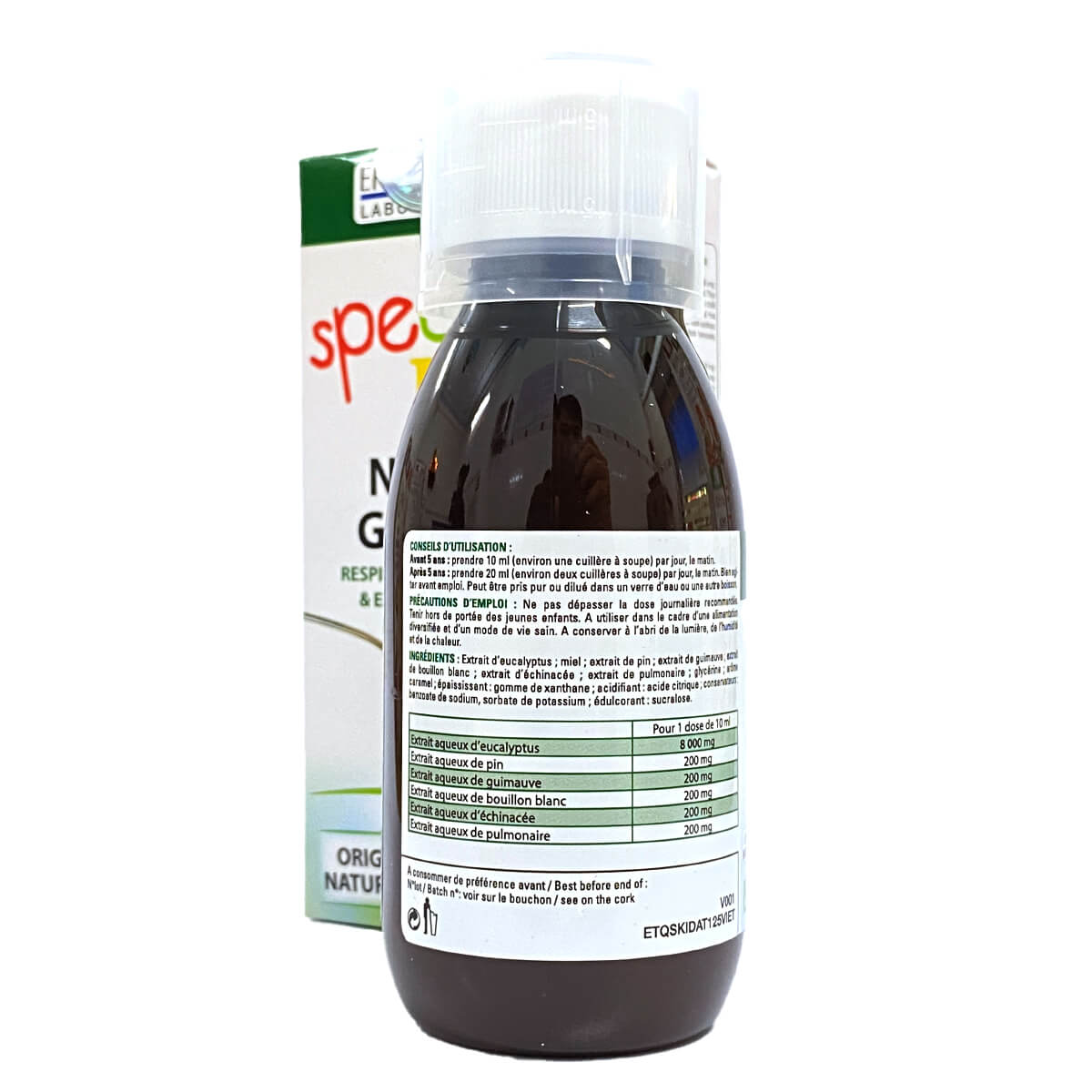 SKid Nose & Throat Caramel flavour 125ml syrup - Dược phẩm Huỳnh Gia