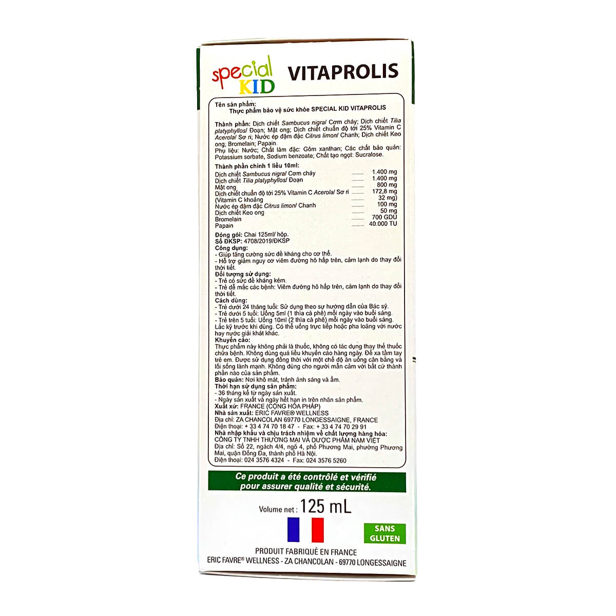 SKid Vitaprolis Lemon honey flavour 125ml syrup - Dược phẩm Huỳnh Gia